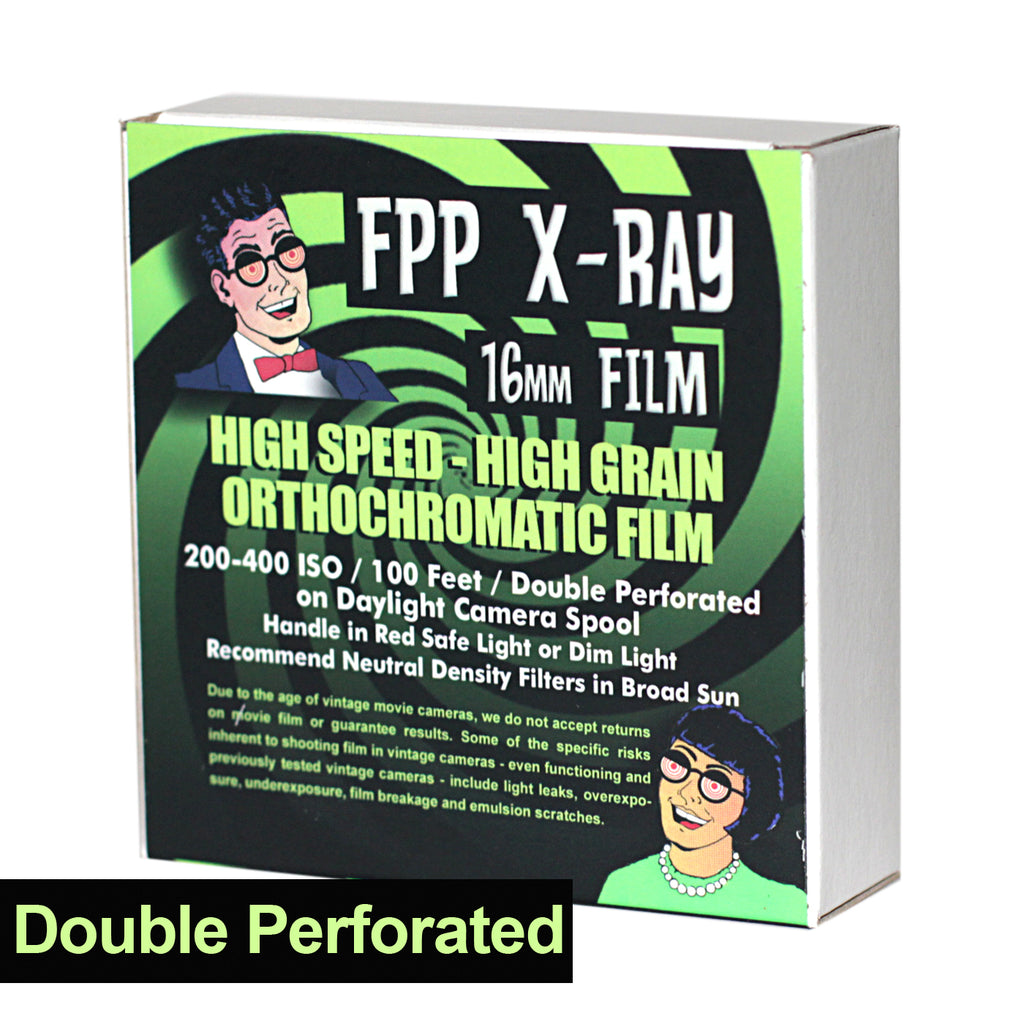 16mm Film - Double Perf - CINE16 BW X-Ray - ORTHO - 400 iso - 100 ft ...